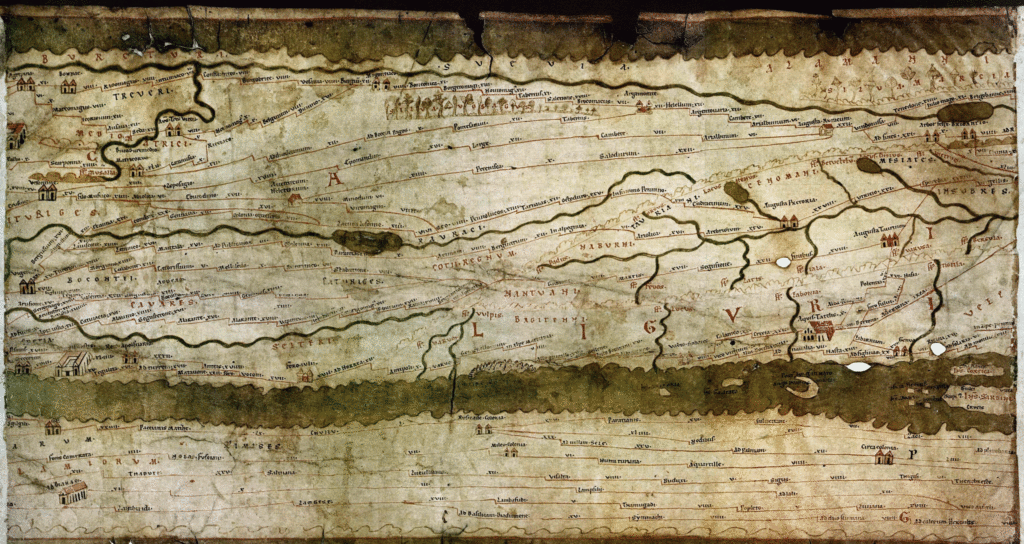 La table de Peutinger - Légion VIII Augusta