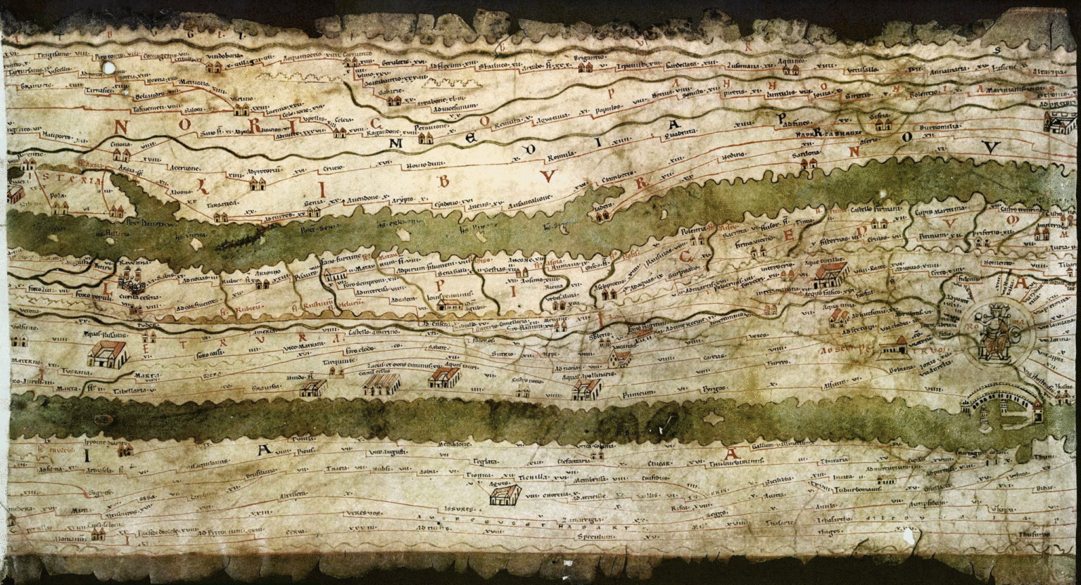 La table de Peutinger - Légion VIII Augusta