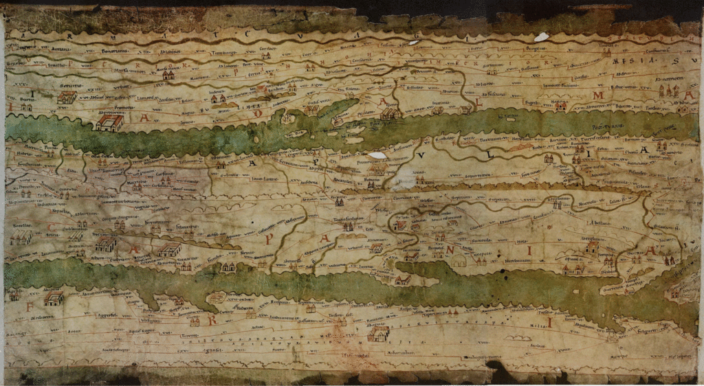 La table de Peutinger - Légion VIII Augusta