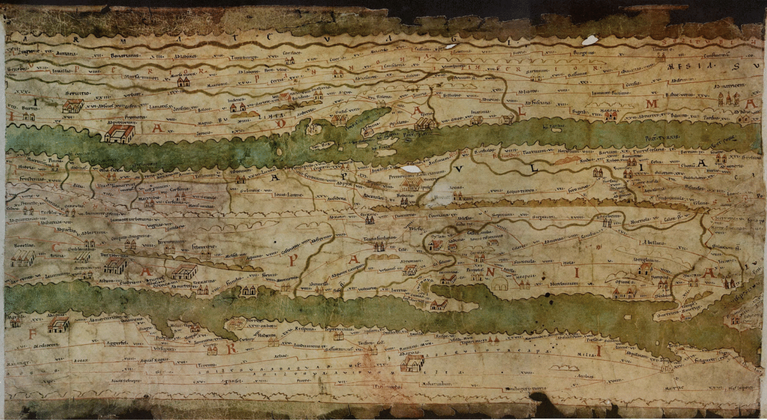 La table de Peutinger - Légion VIII Augusta