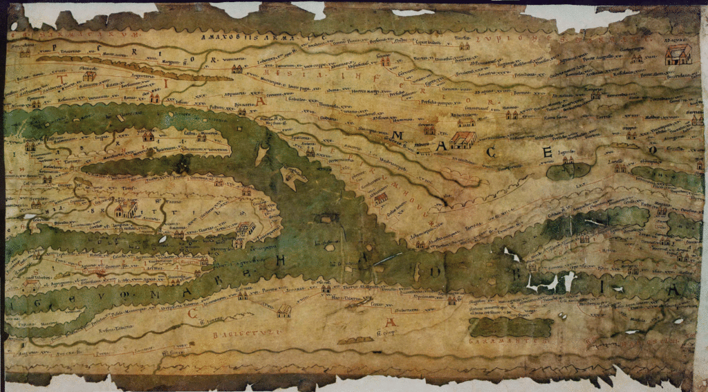 La table de Peutinger - Légion VIII Augusta