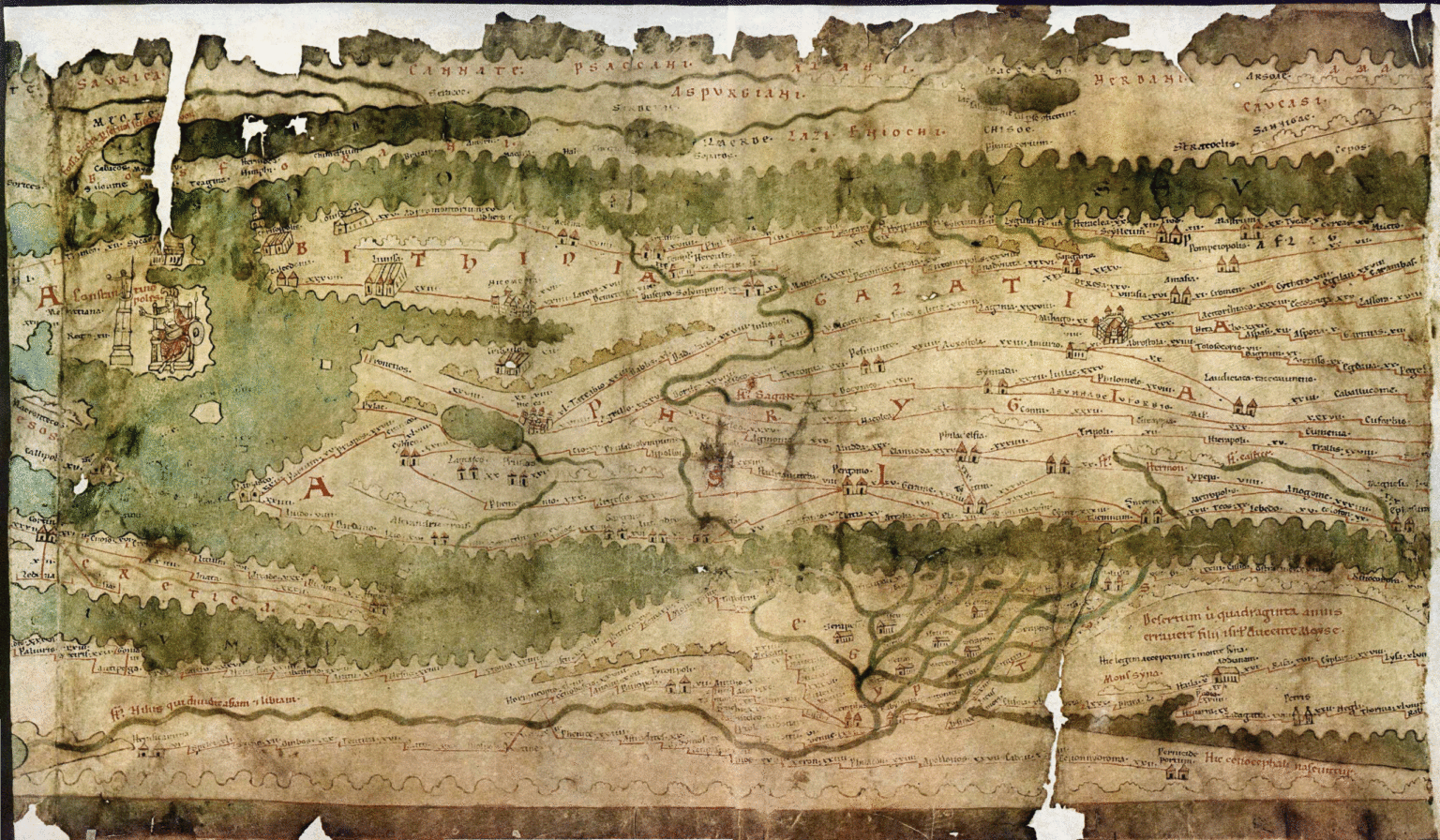 La table de Peutinger - Légion VIII Augusta