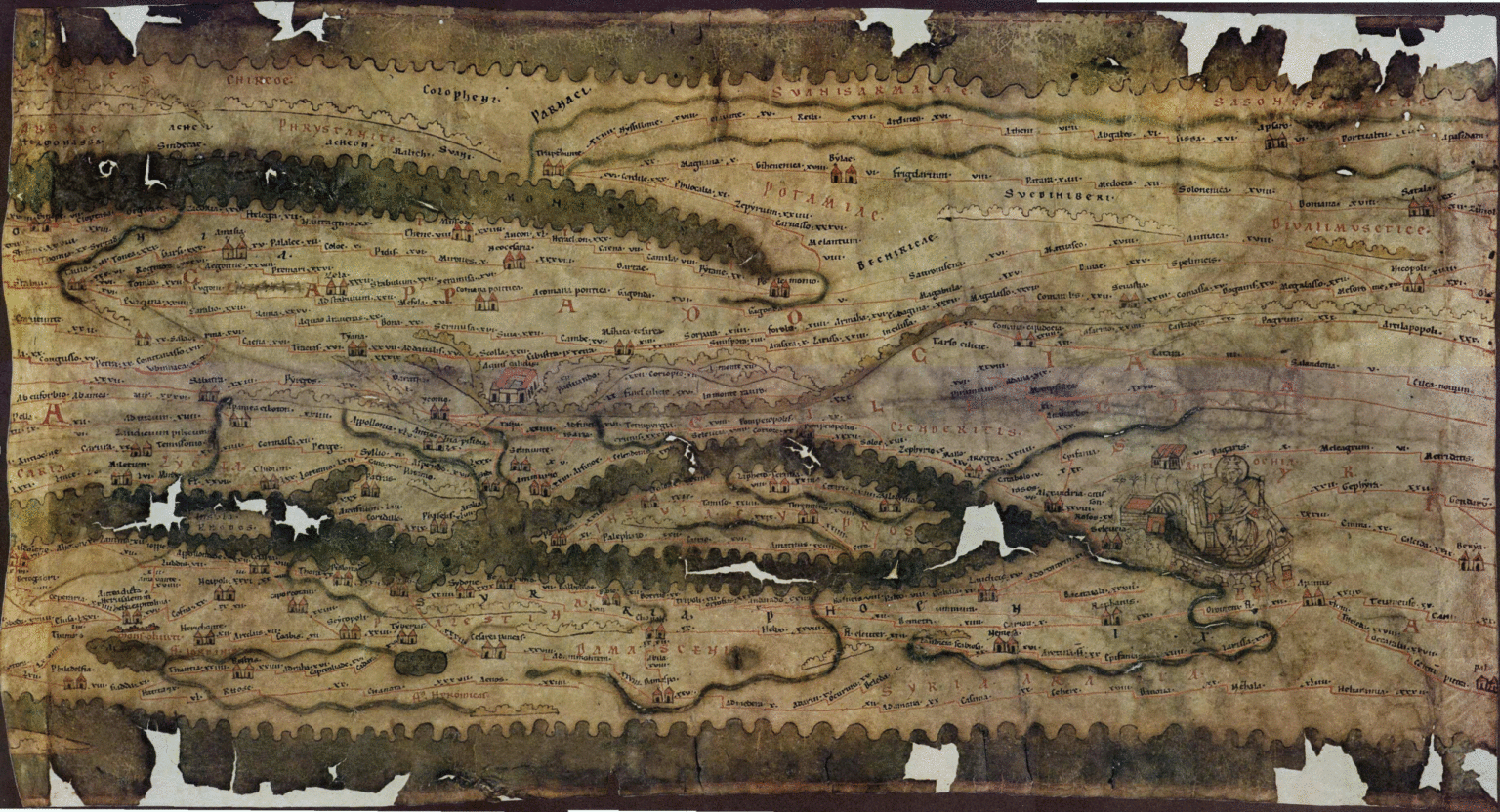 La table de Peutinger - Légion VIII Augusta